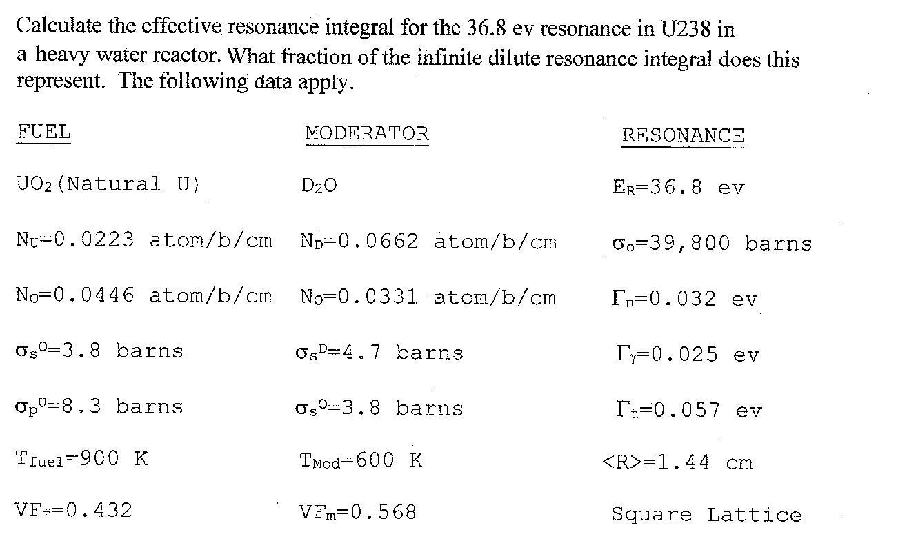 Solved Calculate the effective resonance integral for the | Chegg.com