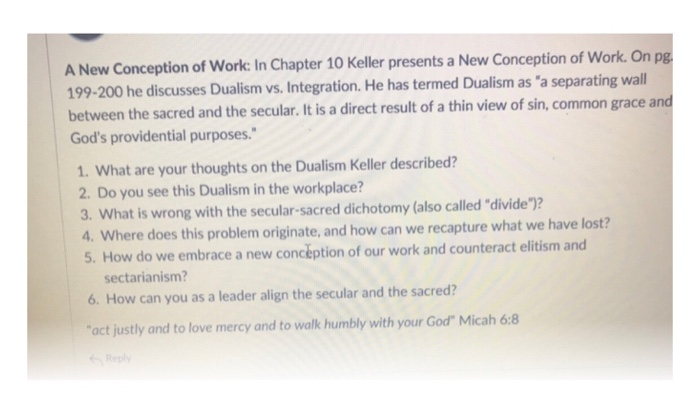 Solved A New Conception of Work: In Chapter 10 Keller | Chegg.com
