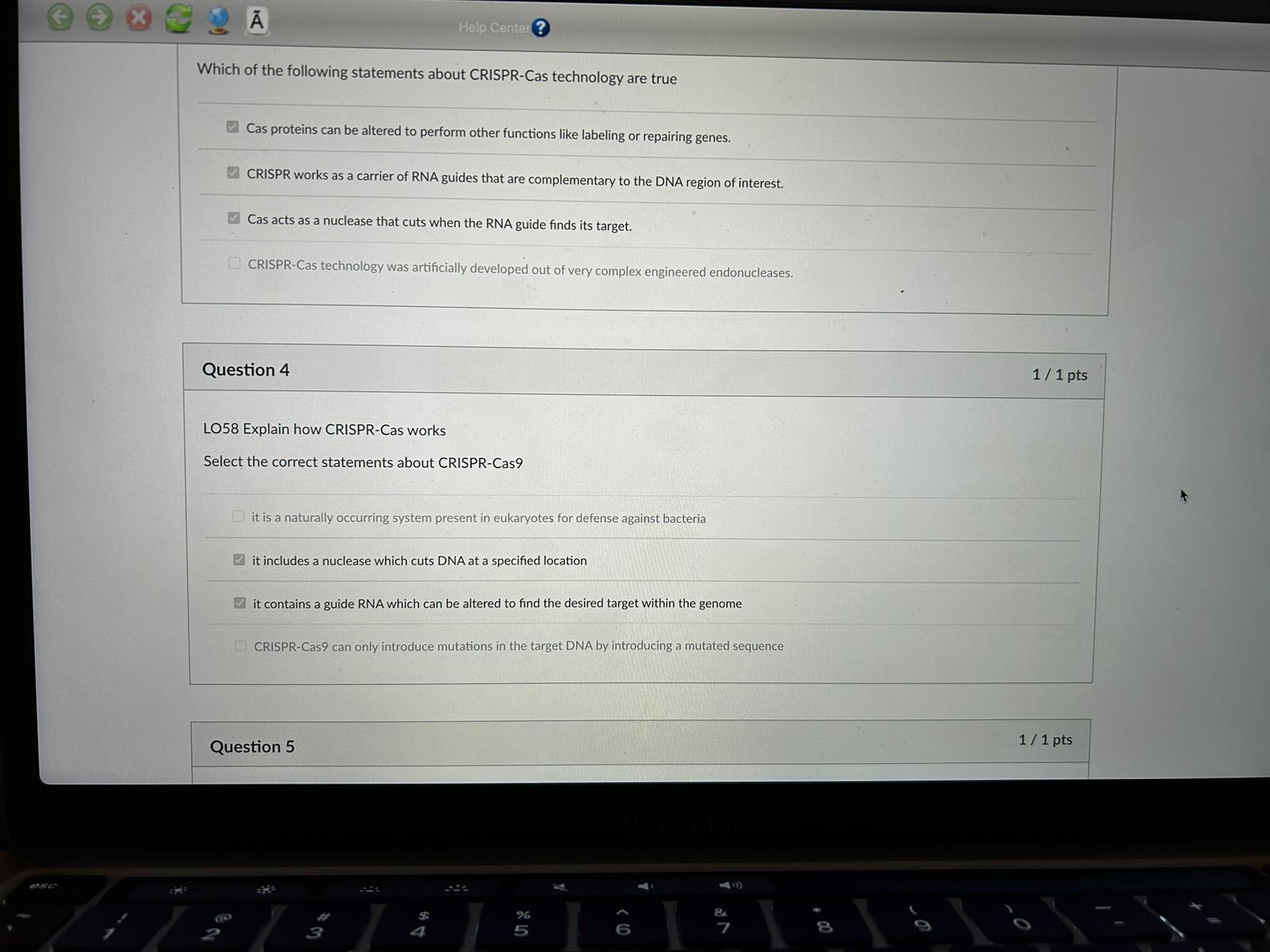 Solved LO58 Explain how CRISPR-Cas works Which of the | Chegg.com