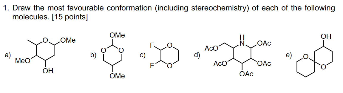 Solved 2. In class we learned that a “gauche effect" is | Chegg.com