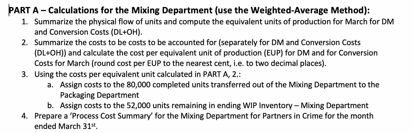 Solved Question 1-Process Costing (Weighted-Average Method): | Chegg.com