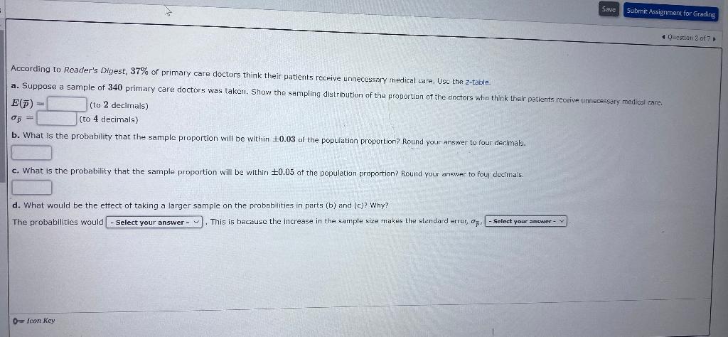 Solved Save Submit Assignment for Grading Question 2 of 7 | Chegg.com
