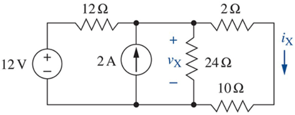 Solved Use the superposition principle to find υXυX and iX | Chegg.com