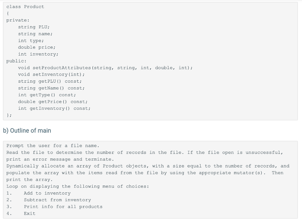 Solved Follow all the instructions, please. C++ Programming | Chegg.com