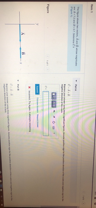 Solved Figure 1 of 1 negative direction of the x-axis. | Chegg.com