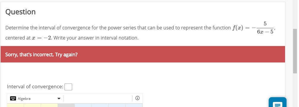 Solved Question 5 Determine The Interval Of Convergence For