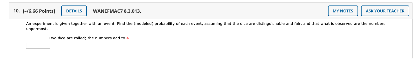 Solved An experiment is given together with an event. Find | Chegg.com