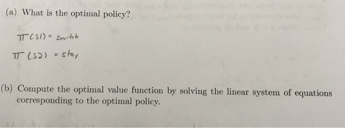 Solved Question 18. Markov Decision Processes Consider the | Chegg.com