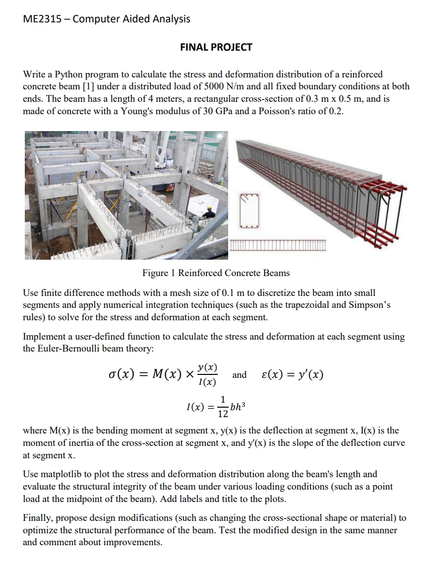 Solved Use finite difference methods with a mesh size of | Chegg.com