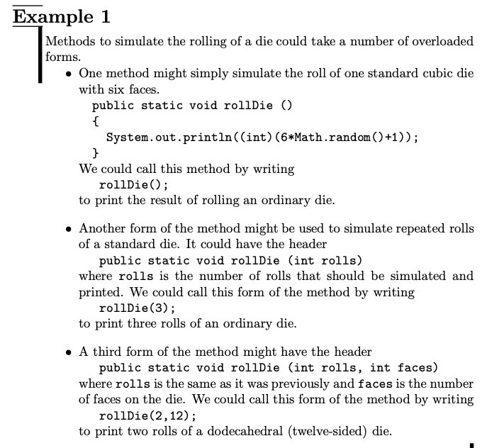Solved 2. Suppose that two method definitions have these | Chegg.com