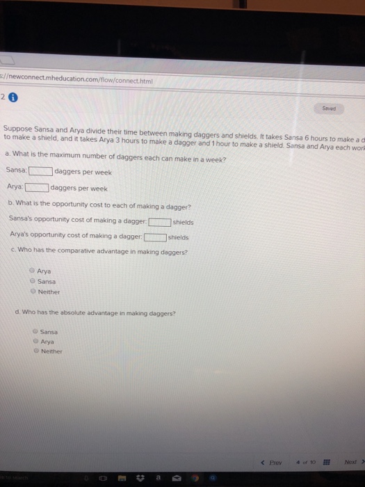 Solved https://newco thtml ch.2 Suppose Sansa and Arya | Chegg.com Solved https://newco thtml ch.2 Suppose Sansa and Arya | Chegg.com