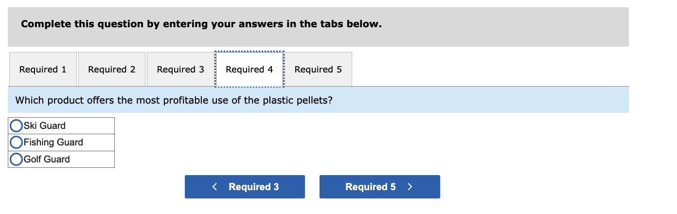 Solved Exercise 6-5 (Algo) Volume Trade-Off Decisions | Chegg.com