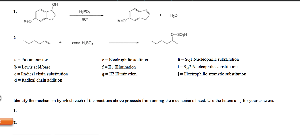 Solved 3 он 1. H3PO 80° H2O Meo MeO O-SO3H 2. conc. H2SO4 a- | Chegg.com
