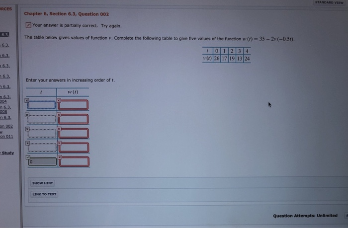 RCES Chapter 6, Section 6.3, Question 002 Your answer | Chegg.com