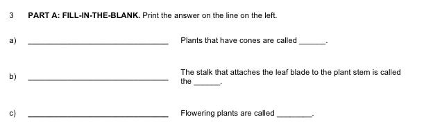 Solved 3 PART A: FILL-IN-THE-BLANK. Print the answer on the | Chegg.com