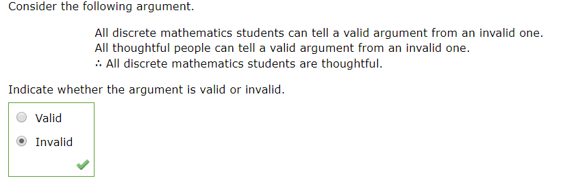 Solved Consider the following argument. All discrete | Chegg.com