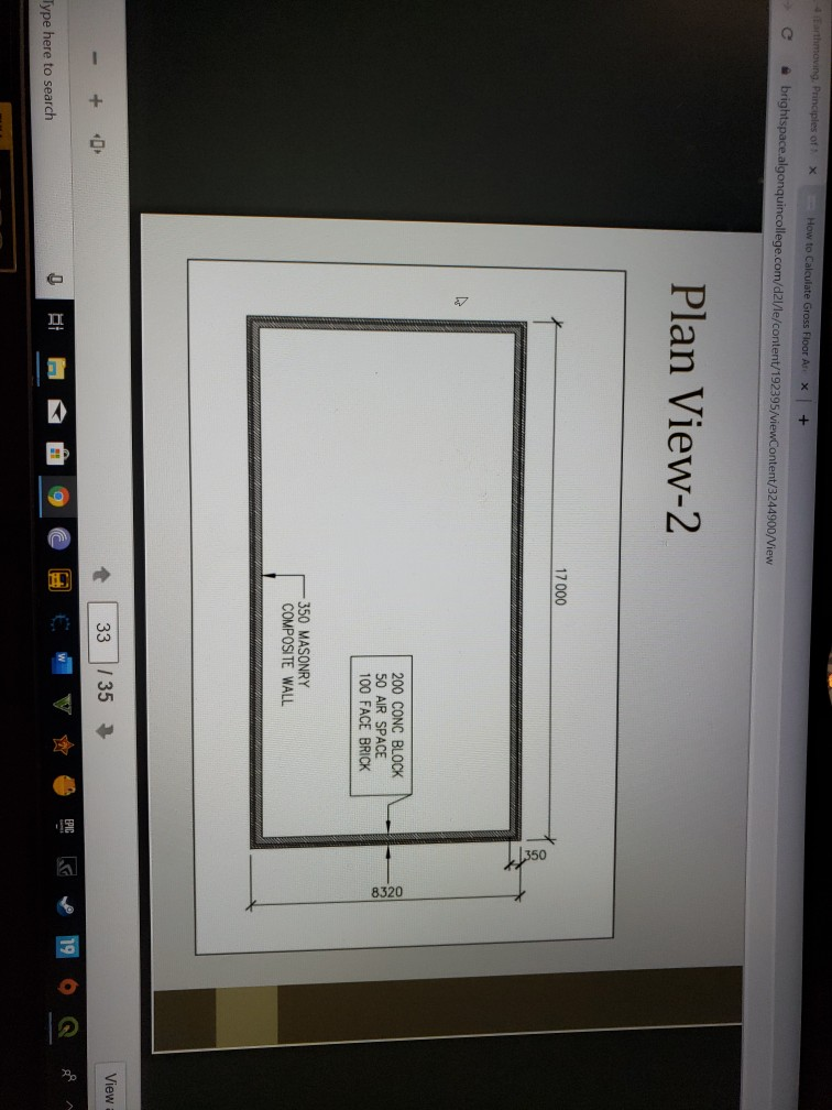 Solved Exercise-4 • From Plan view-2 calculate the | Chegg.com