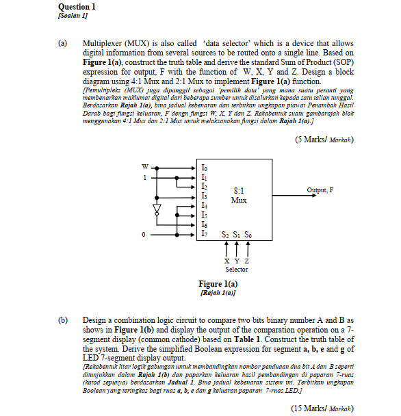Solved (EET209) -3. A1 Comparator Decoder circuit B1 Во | Chegg.com
