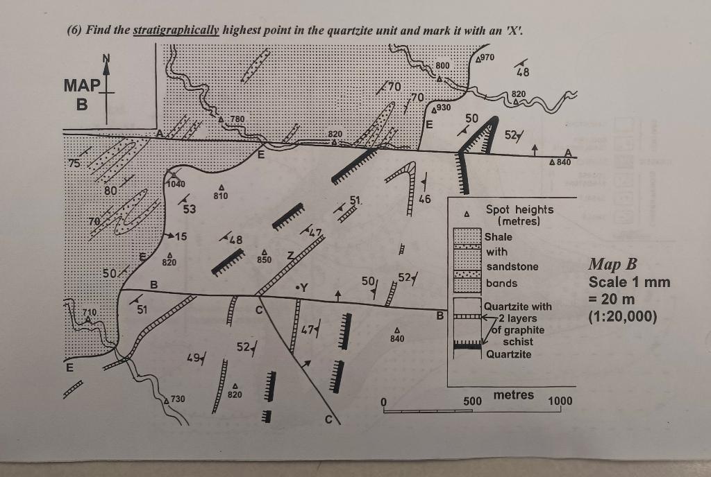 Solved 3. This area is relatively flat. Spot elevations in | Chegg.com