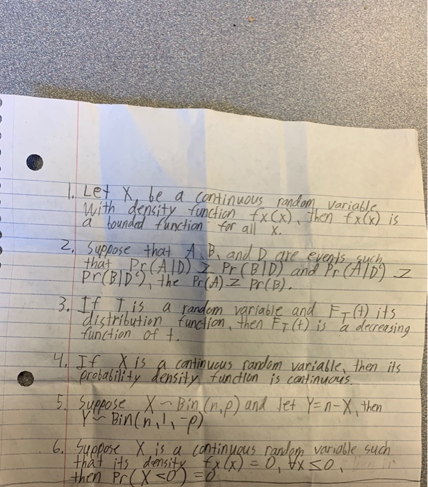Solved 2 Let X Be A Continuous Random Variable With Density 0337