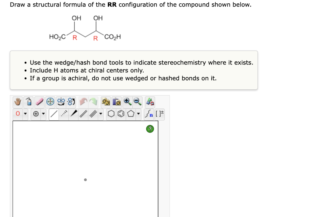 Solved - Use the wedge/hash bond tools to indicate | Chegg.com