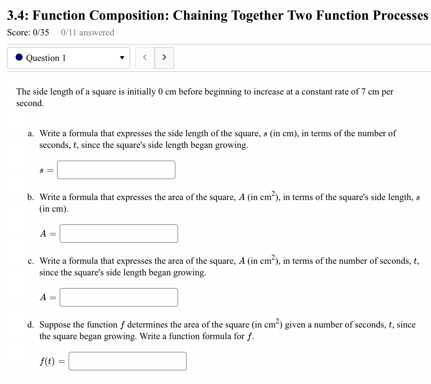 Solved 3.4: Function Composition: Chaining Together Two | Chegg.com