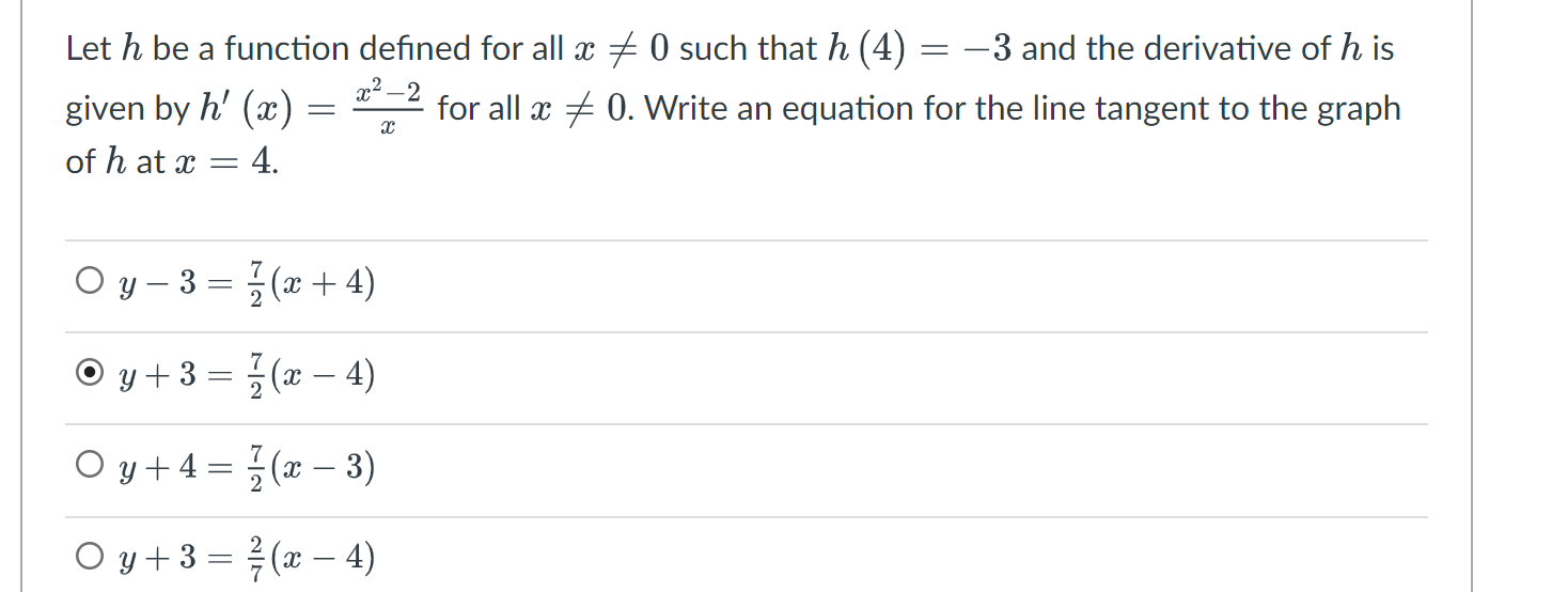 Let h be a function defined for all x =0 such that | Chegg.com