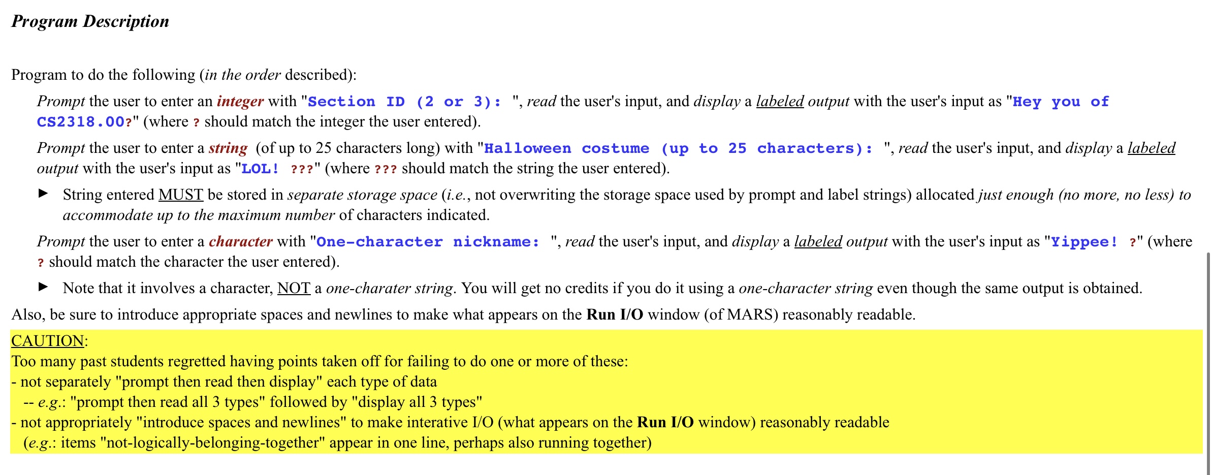 Solved Assembly language In javaFollow this example | Chegg.com