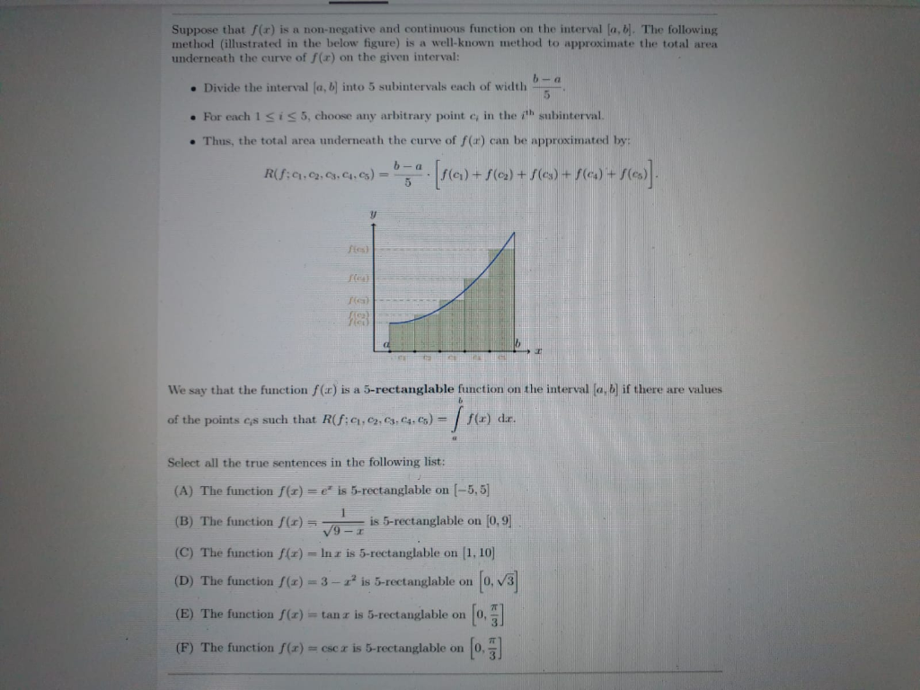 Solved Suppose that f(r) is a non-negative and continuous | Chegg.com