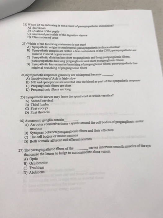 Solved Which of the following is not a result of | Chegg.com