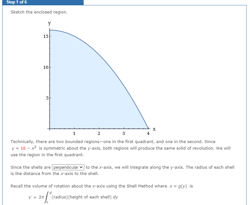 Solved Sketch the enclosed region and use the Shell Method | Chegg.com