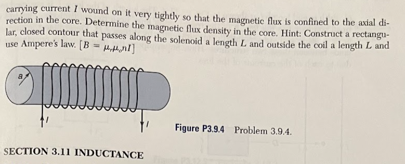Solved 3.9.4. An infinitely long solenoid shown in Fig. | Chegg.com
