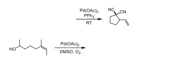 Solved Pd(OAC)2 PPh3 NC CN RT DE HO Pd(OAC) DMSO, O2 | Chegg.com