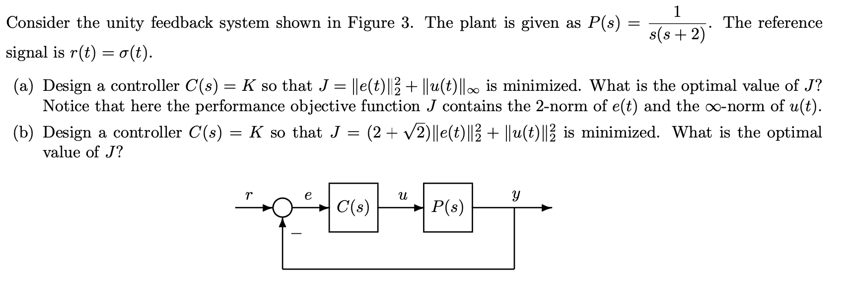 = 1 Consider the unity feedback system shown in | Chegg.com