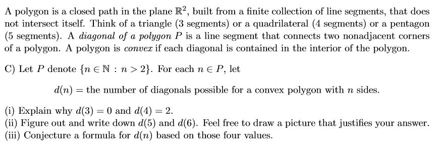 Solved A polygon is a closed path in the plane R2, built | Chegg.com