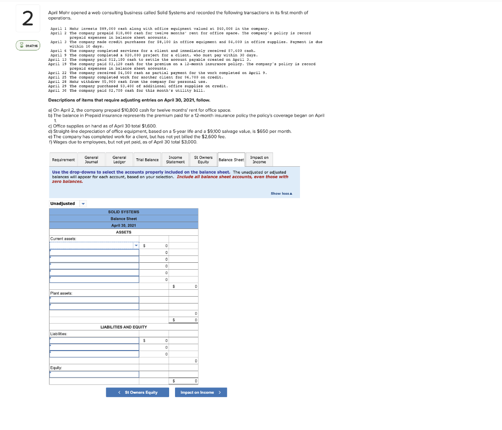 2 01:49:38 April Mohr opened a web consulting | Chegg.com