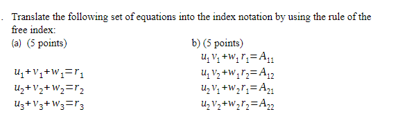 Solved Translate the following set of equations into the | Chegg.com
