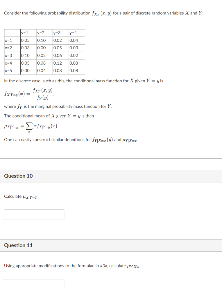 Solved Consider the following probability distribution | Chegg.com