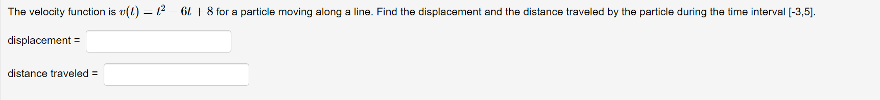 Solved The velocity function is v(t)=t2−6t+8 for a particle | Chegg.com