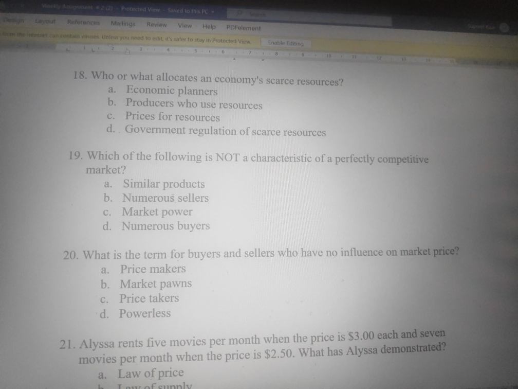 Solved 22 Protected ViewSaved to this PC- Rotorences | Chegg.com