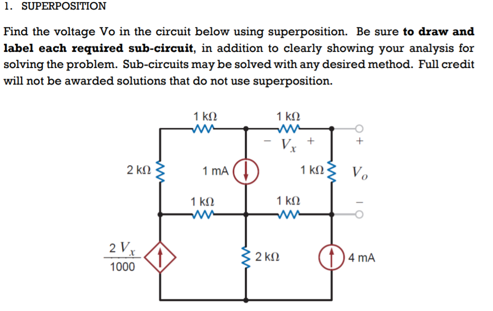 Solved a) Draw required sub circuits. b) Solve Sub-Circuit A | Chegg.com