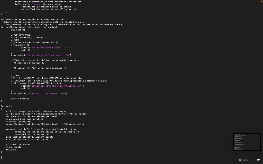 int read_task_info(int sockfd, TaskInfo *task){ | Chegg.com