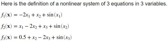 Solved Here is the definition of a nonlinear system of 3 | Chegg.com
