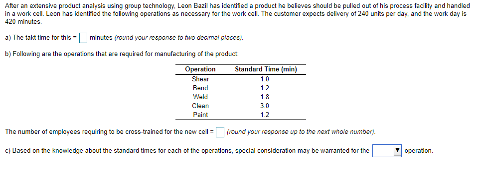 Solved After an extensive product analysis using group | Chegg.com
