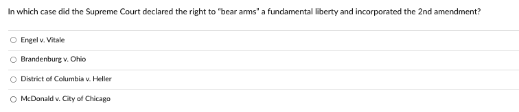 Solved In which case did the Supreme Court declared the | Chegg.com