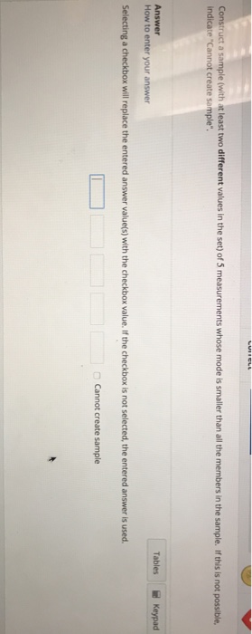 Solved Construct a sample (with at least two different | Chegg.com