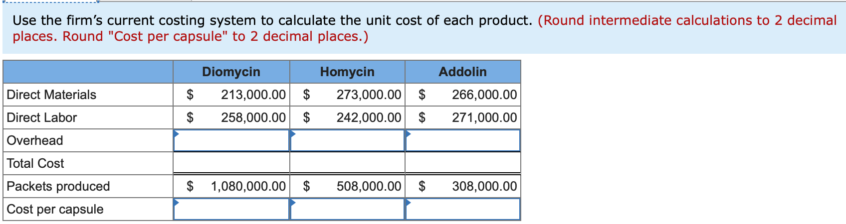 Solved ADA Pharmaceutical Company produces three | Chegg.com