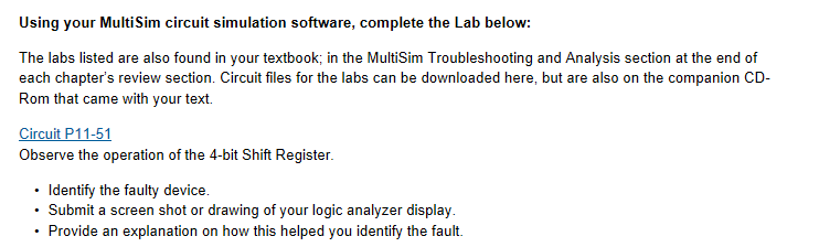 Solved Using your MultiSim circuit simulation software, | Chegg.com