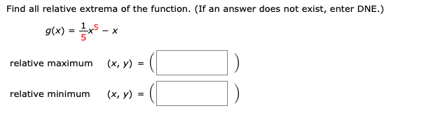 Solved Find all relative extrema of the function. (If an | Chegg.com
