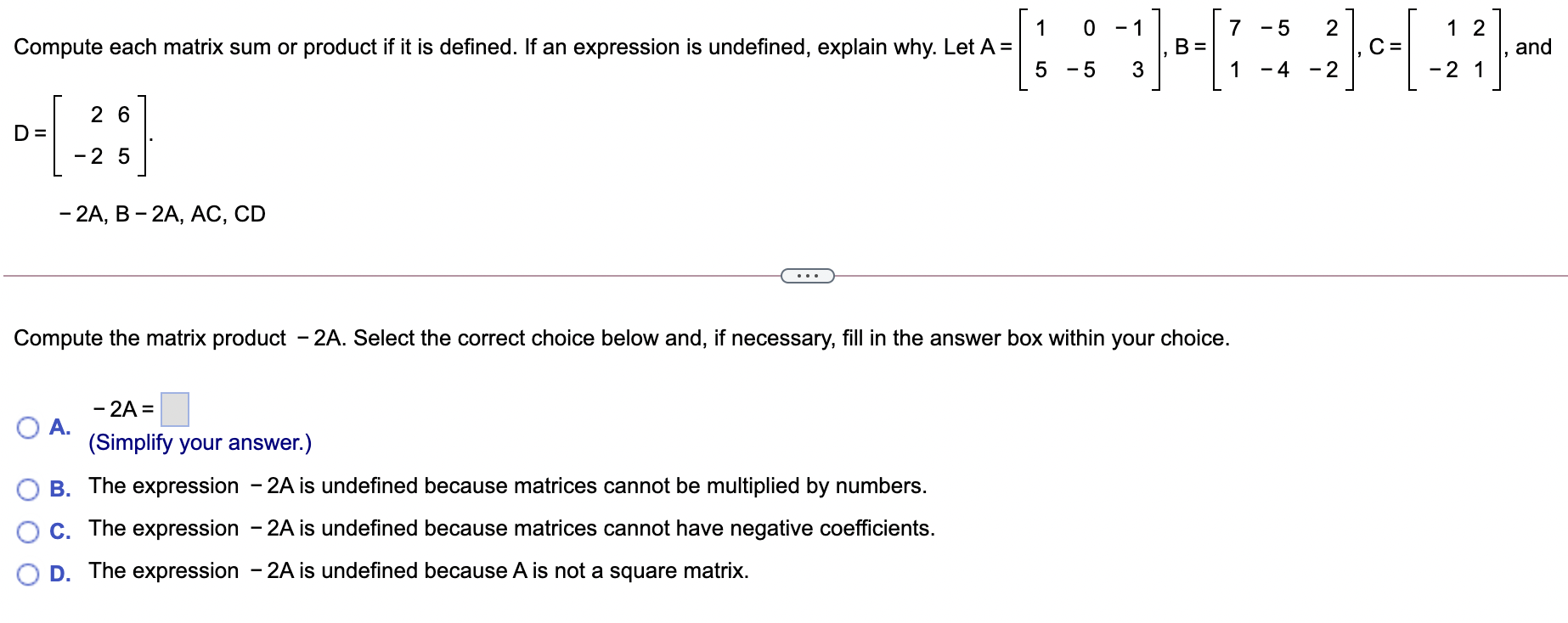 Solved -1 If A, B, and C are nxn invertible matrices, does | Chegg.com